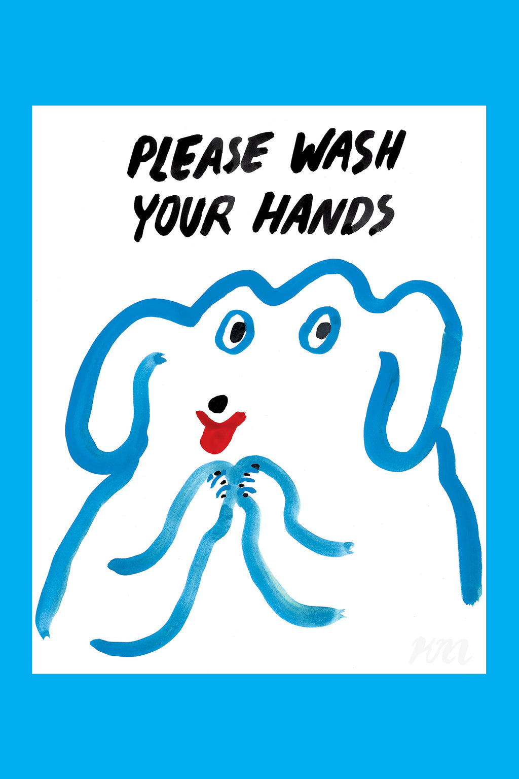Please Wash Your Hands Dog Print – Kristina Micotti