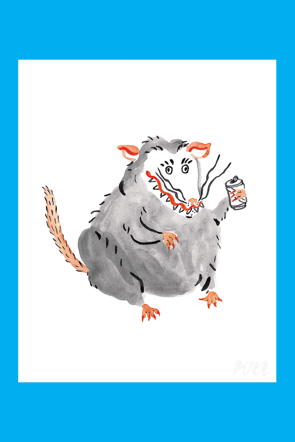 Drinking Opossum Print – Kristina Micotti